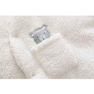 Collager Newborn Baby Winter Thicken Cartoon Sheep Snowsuit Coats Infant Boys Girls Warm Fleece Hoodie Romper Snow Wear