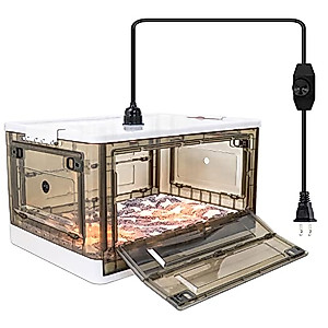 HKDQ Puppy Incubator with Heating - Puppy Incubator,Incubator for Newborn Puppies and Kittens,Kitten Incubator,Incubator for Puppies with Puppy Bed Mat (55L)