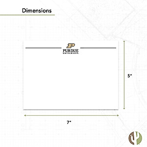 Desert Cactus Purdue University 10 Pack Notecards Stationery Cardstock Boilermakers Includes Envelopes Memo Party Thank You (Notecard 1a)
