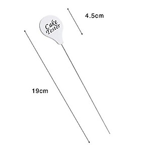 Aeyistry 1 Piece Stainless Steel Cake Tester Reusable Metal Cake Testing Home Bakery Muffin Bread Cake Tester