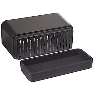 Brabantia Sink Organiser (Dark Gray) Non-Slip, Non-Scratch Kitchen Countertop Storage Caddy for Dish Brush, Soap, Cloths