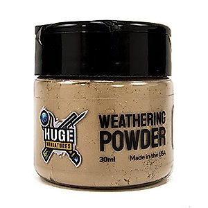 Huge Miniatures Weathering Powder, Sand Pigment for Model Terrain Scenery and Vehicles by Huge Minis - 30ml Flip-Top Container