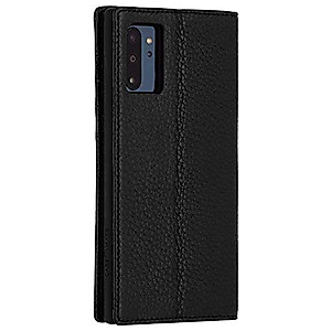Case-Mate - Samsung Galaxy Note 10+ Case - Wallet Folio - 6.8" - Black Leather