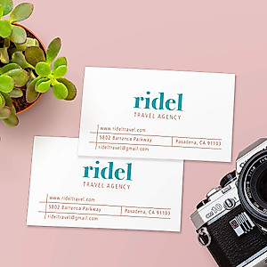 Avery Printable Business Cards, Laser Printers, 250 Cards, 2 x 3.5 (5371) & Easy Peel Printable Address Labels with Sure Feed, 1" x 2-5/8", White, 750 Blank Mailing Labels (08160)