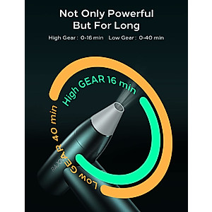 Electric Air Duster, 150000 RPM Compressed Air Duster with [Powerful Brushless & Coreless Motor] [Elegant All Metal] Air Duster Compressed Air Cordless Air Duster Mini Air Blower for Computer Keyboard