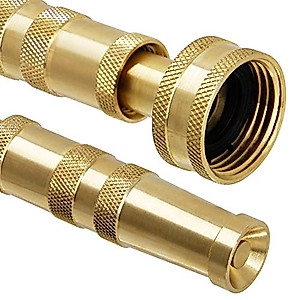 Twinkle Star Heavy-Duty Brass Adjustable Twist Hose Nozzle, 2 Pack, TWIS3432