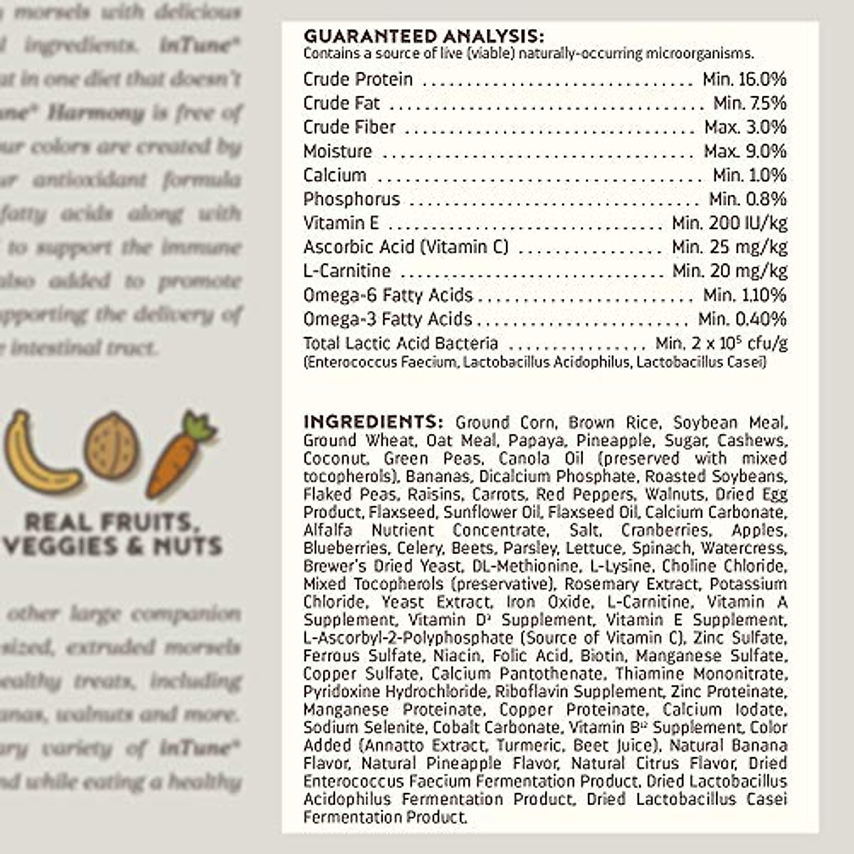 Intune Higgins Harmony Parrot and Large Bird Food 3Lb, Multicolor (038218)