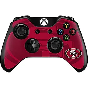 Skinit Decal Gaming Skin Compatible with Xbox One Controller - Officially Licensed NFL San Francisco 49ers Double Vision Design