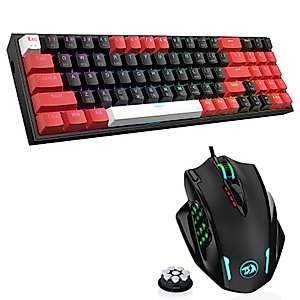 Redragon K628 PRO 60% Keyboard M908 Gaming Mouse Bundle