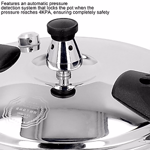 Stainless Steel Pressure Cooker, 1.6 Quart Mini Pressure Cooker Safe Explosion Proof 1.8L Pressure Cooker Oyster Fish Head Pot for Gas Stove Induction Cooker