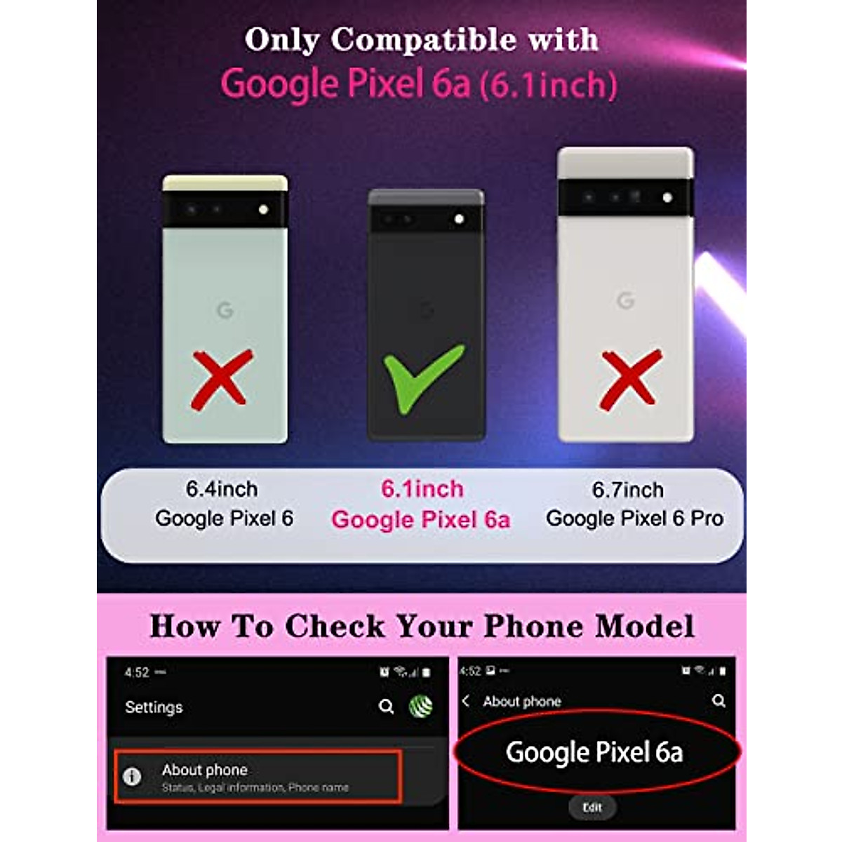 Goocrux for Google Pixel 6A Case Skeleton for Women Girls Cute Skull Girly Phone Cover Gothic Design Aesthetic with Slide Camera Cover Funny Goth Cool Cases for Pixel 6A 5G 6.1 inch