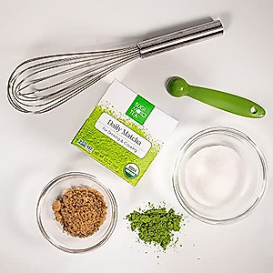 [Sugimoto Tea] Organic Daily Matcha, Authentic Japanese Origin, Versatile Green Tea Powder, USDA Organic, Kosher, Non-GMO, Ideal for Drinking & Cooking, 2.0 oz (57g) Box