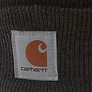 Carhartt Men's Knit Cuffed Beanie, Coal Heather, One Size