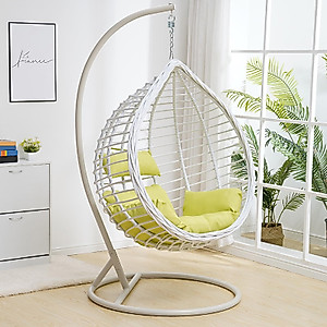 HAKZEON 8 PCS Porch Swing Springs, Hammock Chair Spring, Heavy Duty Porch Swing Hooks Swing Extension Spring for Hammocks, Hanging Chairs, Boxing Bags, Porch Swing, 440 Lbs Capacity