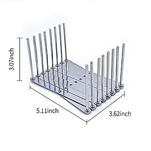 Dish Drying Rack Dish Drainer Dish Rack On Counter with Utensil Silverware Storage Holder, Rustproof Stainless Steel