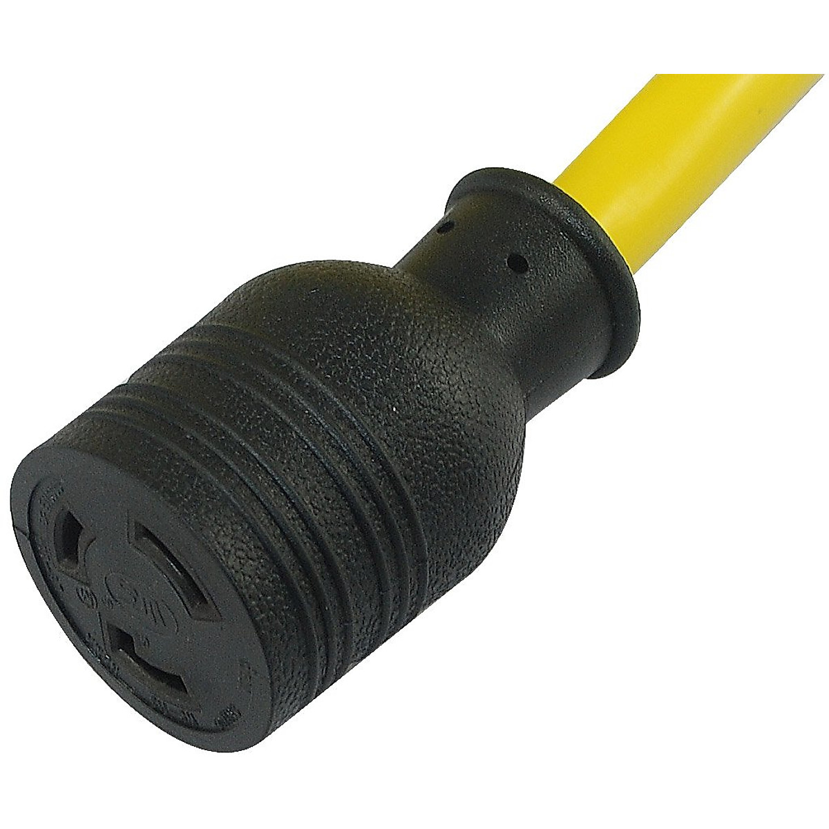 Conntek P515L530 1-Feet Generator Adapter 15-Amp U.S Plug to 30-Amp Locking Female Connector L5-30R , Yellow