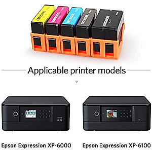 Leize Remanufactured Ink Cartridges Replacement for Epson 302 302XL T302XL 5-Pack(BK/PB/C/M/Y) for Expression Premium XP-6000 XP-6100 Printer (T302XL020,T302XL120,T302XL220,T302XL320,T302XL420)