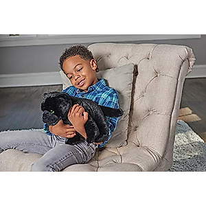 Wild Republic Jaguar Black, Cuddlekins, Stuffed Animal, 12 inches, Gift for Kids, Plush Toy, Fill is Spun Recycled Water Bottles