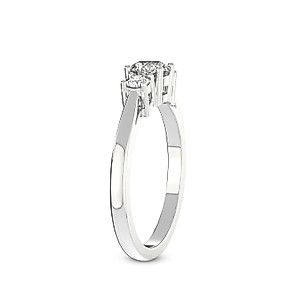 FRIENDLY DIAMONDS 3 ct IGI Certified Radiant Shape Lab Grown Diamond Ring Women's Day Gift | 14K Or 18K White, Yellow Or Rose Gold | Intricacy Three Stone Diamond Ring |FG-VS1-VS2 Quality