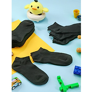 Giegxin 50 Pairs Small Socks Bulk Little Socks Low Cut Ankle small Socks Mini Anklet Socks Soft Cotton Small Socks(Black)
