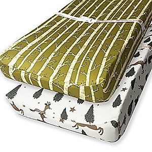 2 Pack Premium Soft Jersey Knitted Stretchy Changing Pad Cover for Baby