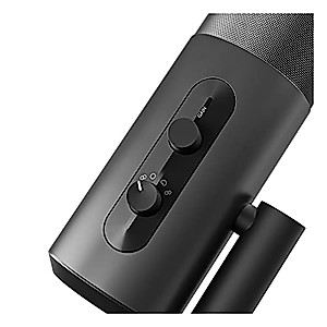 EPOS Gaming B20 Streaming Microphone - 2.9m Cable USB-C Computer Microphone for Gaming - PC & Laptop Connection with Audio Controls - Compatible with PC, Mac, and PS4/5 - Desk Stand Included, Gray