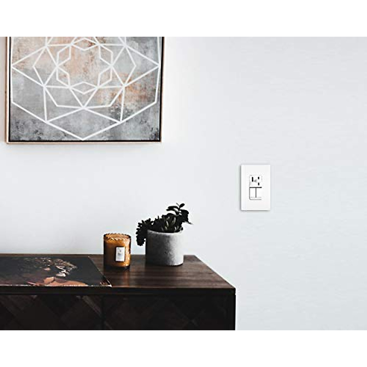 Legrand - Pass & Seymour Dimmer Light Switch with Fan Speed Control Switch, White Single Pole Dimmer Switch, LSCLDC163PWCCV4, 1 Count