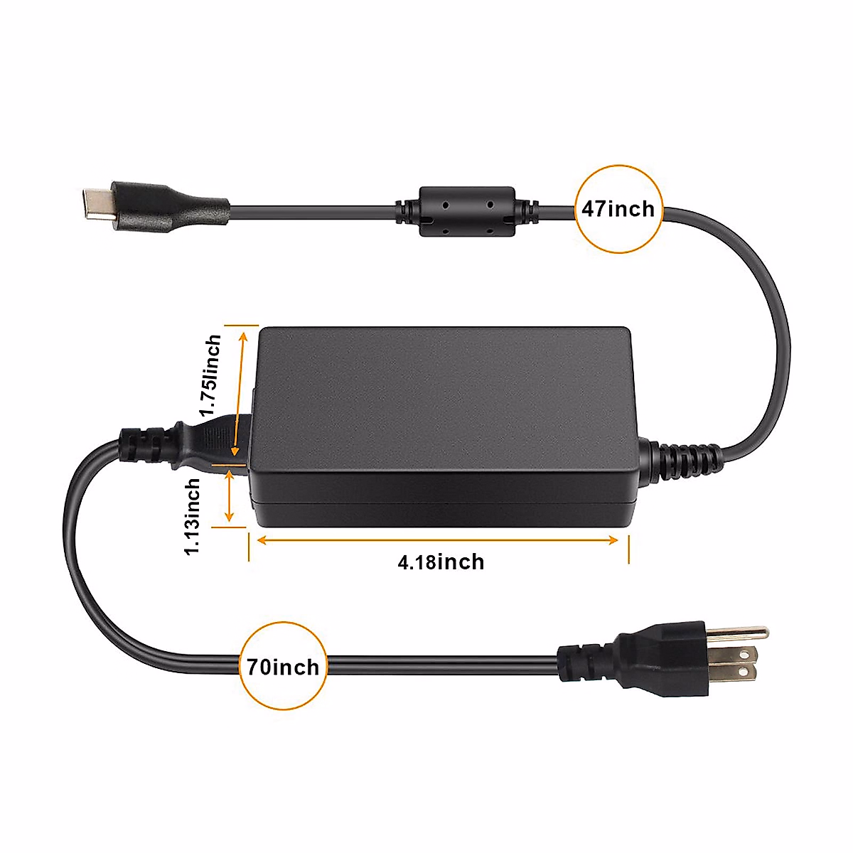 USB C Laptop Charger 65W 45W for HP Spectre X360 13-aw0013dx 13-aw0003dx 15-ch011dx Chromebook 14 G5 G6 X360 14-ca137nr 14b-ca0061 14db-0080nr 14-db0051cl 14-da0012dx 15-de0518wm Elite x2