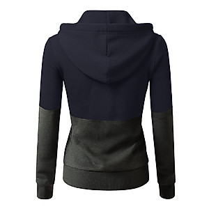 NINEXIS Womens Lightweight Zip up Hoodie Sweatshirt with Plus Size