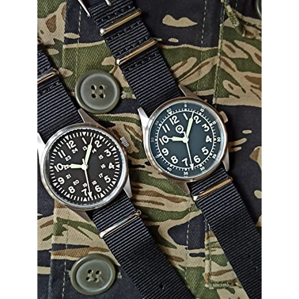 QM Men's Waterproo Watch100Meter Classica US American113A Aviation Military Pilot Special Forces SM8023 (QM8023A)