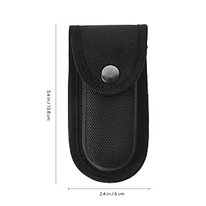 OSALADI 2 Pcs Pocket Knife Sheath Portable Pouch Knife Holders Shop Knife Sheaths Knife Sheath Holster Knife Storage Pouch with Belt Loop (Width: 6.4CM, Height 2.8CM)