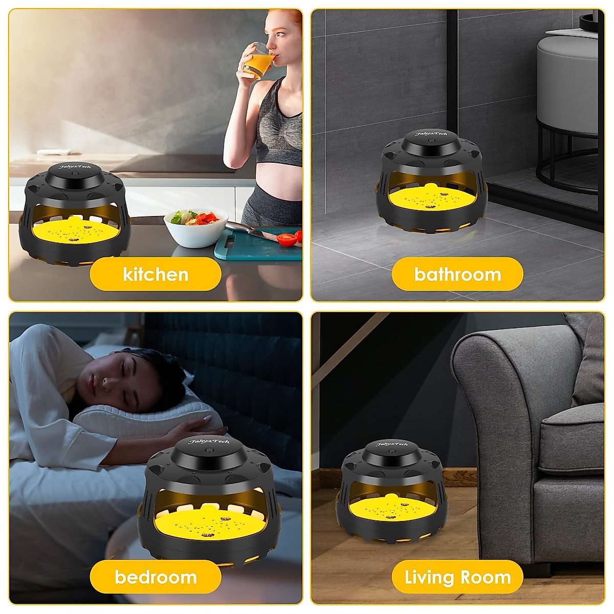 2 Pack Flea Traps for Inside Your Home,2023 𝗨𝗽𝗴𝗿𝗮𝗱𝗲𝗱 Flea Trap with LED Light for Indoor,Flea Killer Bed Bug Trap with 20 Sticky Pads,Sticky 𝗙𝗹𝗲𝗮 𝗧𝗿𝗮𝗽,Safe for Kids,Friendly to Pets