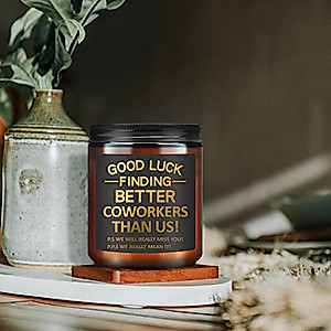 Volufia Going Away Gift for Coworker - Coworker Leaving Gifts for Women - Goodbye, Farewell, New Job Promotion, Good Luck Gift for Colleagues, Boss, Women, Men, Friends - Lavender Scented Candles