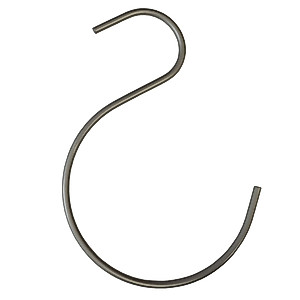 NAHANCO SHKLGBC Jeans Hooks - 7" Satin Chrome - 12 Count