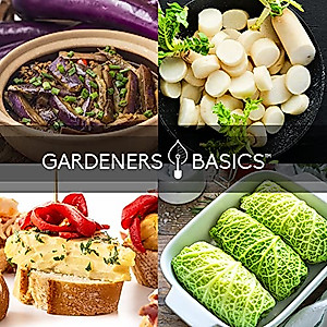 Asian Vegetable Seeds for Planting 8 Packets Bok Choy, Michihili (Napa) Chinese Cabbage, Tatsoi, Onion, White Radish, Serrano, Eggplant for Your Non GMO Heirloom Vegetable Garden by Gardeners Basics