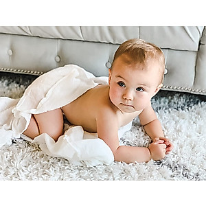 Brooklyn Bamboo Muslin Swaddle Blanket for Baby Newborn Toddlers – Muslin Blanket Unisex Ultra Soft Organic Quick Dry and Absorbent and Odor Free Single