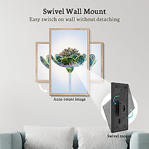 BSIMB 8 Inch Large Digital Picture Frame(Non-Touch Screen), 64GB 1920x1080 FHD WiFi Extra Large Digital Photo Frame with Remote Control, Share Pictures/Videos via App/Email, Auto-Rotate, Black