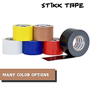 STIKK Duct Tape - Tan Duck Tape - 3 inch x 25 Yards - Heavy Duty Tape for Repairs, Household Projects - for Commercial HVAC and Construction - Effective Heavy Duty Waterproof Duct Tape
