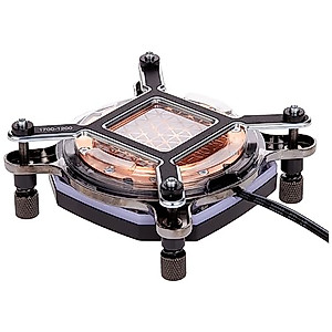 CORSAIR Hydro X Series XC5 RGB PRO CPU Water Block for Intel LGA 1700/1200 (Copper Cold Plate, 110 MicroCooling Fins, 8 Vivid RGB LEDs, 5V ARGB Motherboard Adapter Cable Included) Black