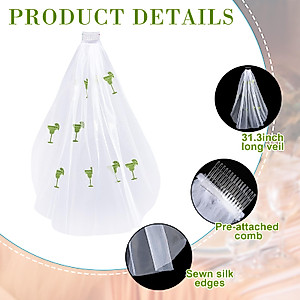 XunYee Margs and Matrimony Bachelorette Margarita Party Decoration Bride to Be Sash with Bachelorette Veil and Sash for Matrimony Bridal Shower Gift Wedding Supply