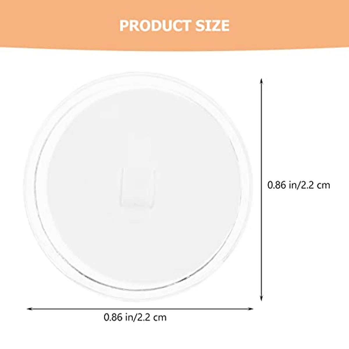 Cabilock 100pcs Decorations Coat Outdoor Heavy U Suction Self Kitchen Seamless Transparent Suspension Drop Hooks , Binding Clear Plastic .cm with Adhesive Disc Ceiling Holders