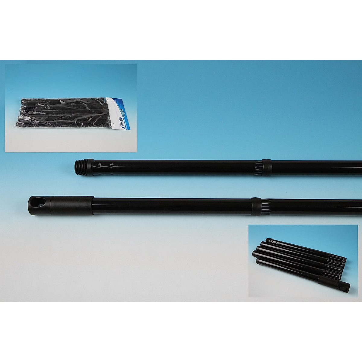 Swiss UX Move Broom Smokey Full Horse Hair with 5 Piece Aluminum Handle, by Nessentials