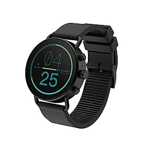 Skagen Falster Men's Gen 6 Falster Stainless Steel Smartwatch Powered with Wear OS by Google with Speaker, Heart Rate, GPS, NFC, and Smartphone Notifications, Color: Black Mesh (Model: SKT5305V)