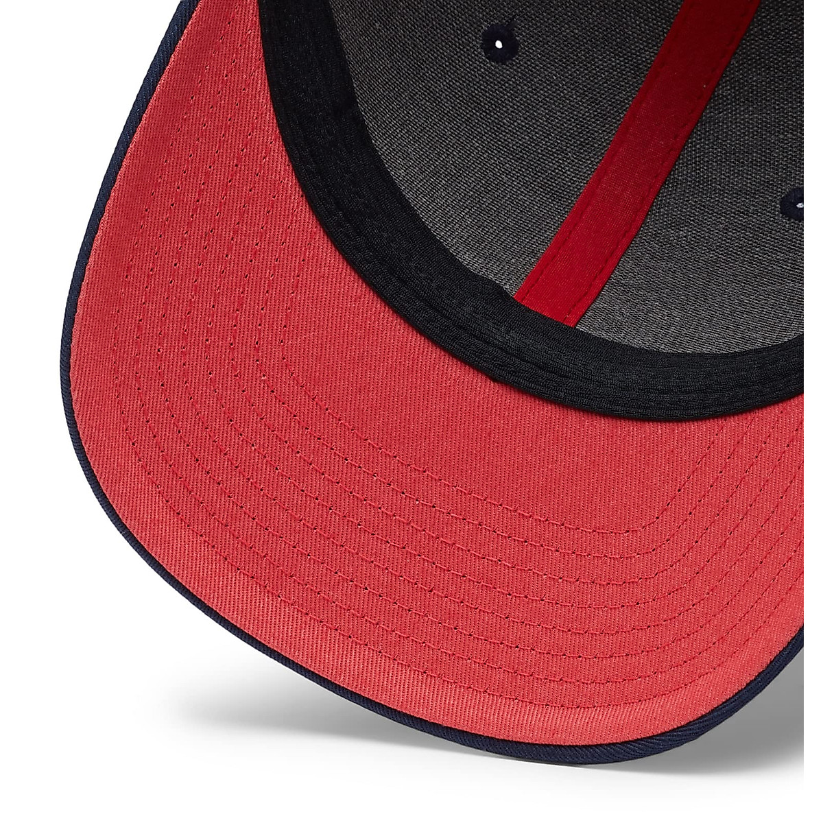 Columbia Men's PFG Fish Flag Snapback Ball Cap, Collegiate Navy, Sunset Red, One Size