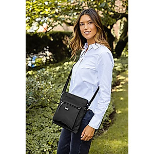 Baggallini womens Go Bagg With Rfid Wristlet Handbags, Black, One Size US