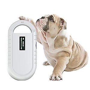 Pet ID Microchip Scanner,Universal Portable Handheld Animal Chip RFID Reader with Backlight Screen,History Data,for 134.2K FDXB Tags,Supports ISO 11784/11785,FDXB,ID64 RFID