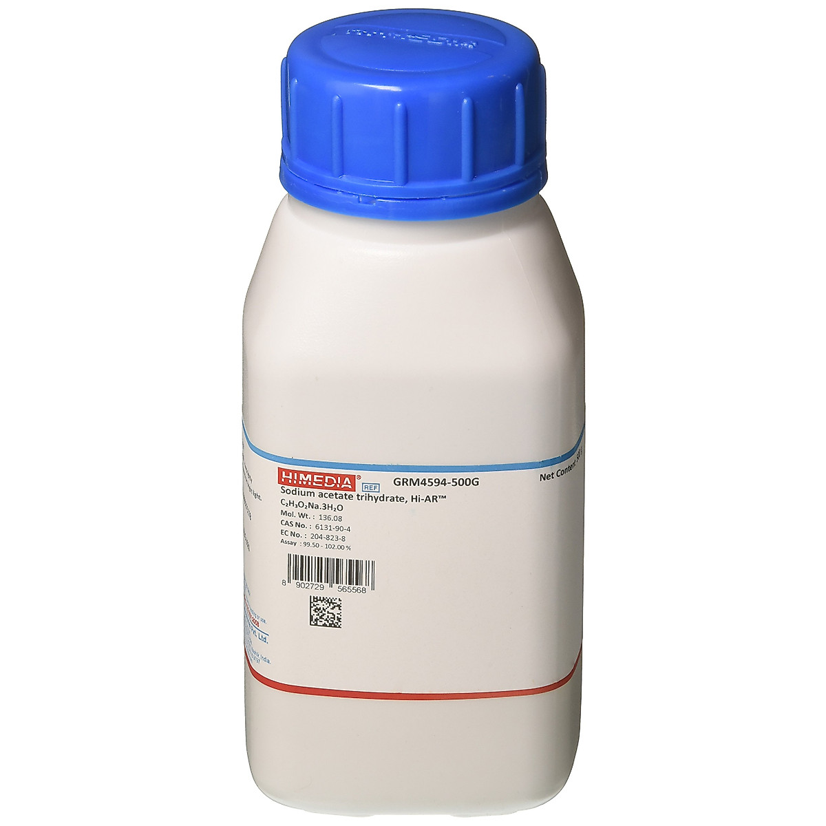 HiMedia GRM4594-500G Sodium Acetate Trihydrate, A.R., 500 g