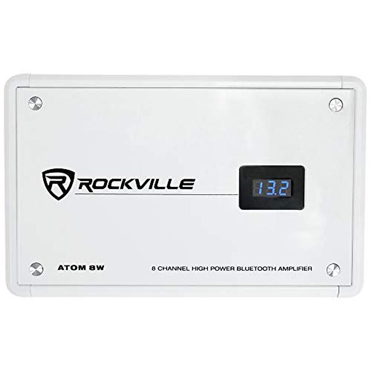 Rockville Atom 8W 8 Channel 3500 Watt Marine/Boat Amplifier Amp w/Bluetooth