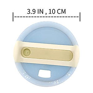 Replacement 40oz Tumbler Lid - Fit For Stanley 40oz Adventure Quencher and Quencher 2.0 Tumbler (40OZ CREAM)