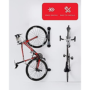 Steadyrack Bike Racks - Classic Rack - Wall Mounted Bike Rack Storage Solution for your Home, Garage, or Bike Park - 4 Pack